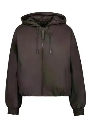 Rains Lohja Hooded Bomber Jacket - Brown