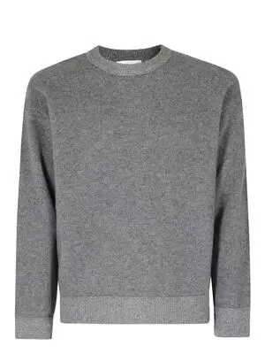 ROBERTO COLLINA Crew-neck Knitted Sweater - Grey