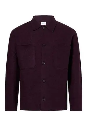 Nn07 Jonas Wool Shirt Jacket - Winetasting
