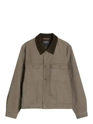 FRIZMWORKS Heavy Canvas Storm Trucker Jacket - Mud