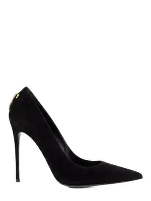 ELISABETTA FRANCHI Suede Pump With Logo Detail