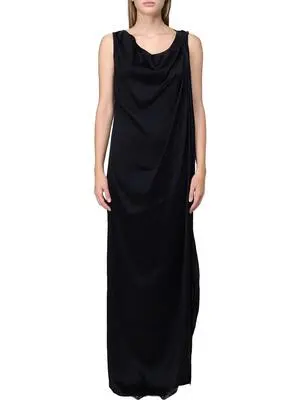 MAISON MARGIELA Draped Off-the-shoulder Mini Tunic With Side Slit