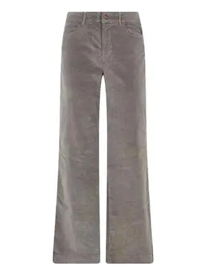 CIGALA'S Corduroy Palazzo Pants - Grey