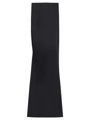 COURREGES Maxi Satin Bustier Dress - Black