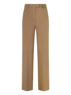 CIRCOLO 1901 Pressed-crease Tailored Trousers - Brown