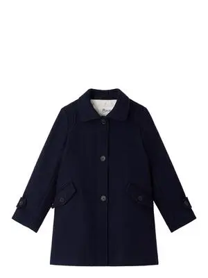 Bonpoint Cotton-wool Coat - Navy