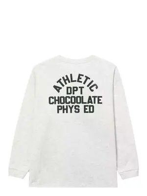 CHOCOOLATE Logo-print Long-sleeve T-shirt - Grey