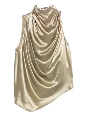 Erika Cavallini Draped High-neck Top - Neutrals