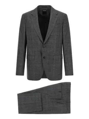 Zegna Checked Suit - Grey