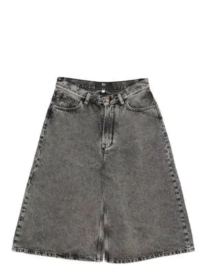 3x1 Denim Bermuda Shorts Grey
