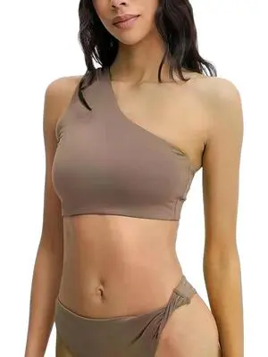 CASALL One-shoulder Bikini Top - Brown