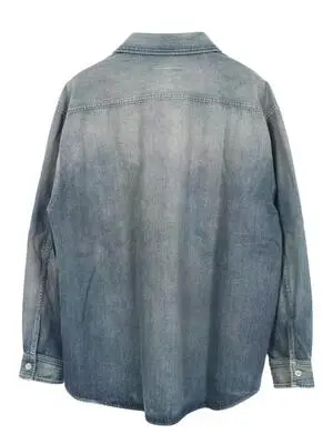 MAISON MARGIELA 2020s Logo-patch Shirt - Blue