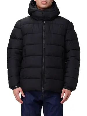 SAVE THE DUCK Quilted Nylon Puffer Jacket With Hood And Slit Pockets - Black