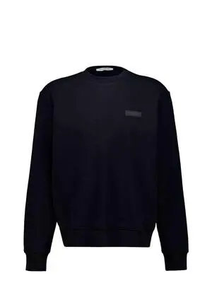 Givenchy Relaxed-fit Cotton Crewneck Sweatshirt With Tonal Logo - Black