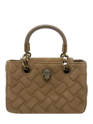 KURT GEIGER Kensington Small Quilted Suede Handbag
