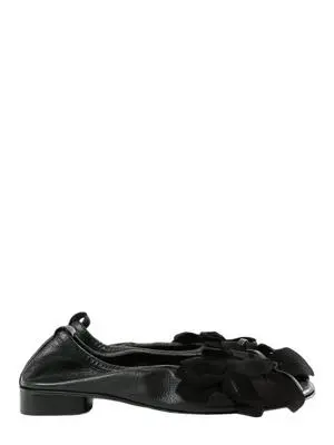 HEREU Floral-applique Ballet Flats