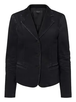 Gucci Single-breasted Denim Blazer - Black