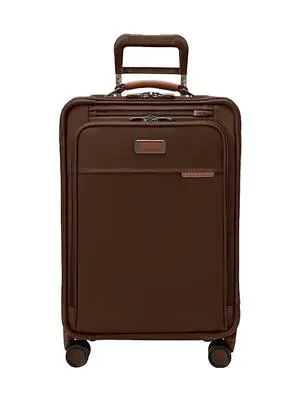 Briggs & Riley Baseline Essential Carry-on Expandable Spinner Suitcase 56cm - Chocolate