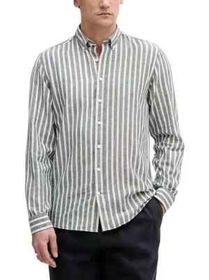 LINDBERGH Striped Shirt - Grey