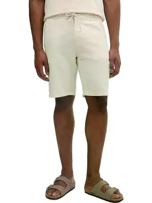 LINDBERGH Drawstring-waist Logo-patch Shorts - Neutrals