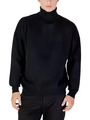 ANTONY MORATO Roll-neck Drop-shoulder Sweater - Black