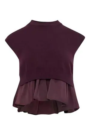 3.1 Phillip Lim Pleated-peplum Sweater - Red