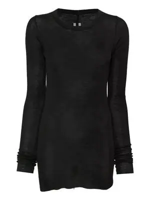 Rick Owens Rib T-shirt Black