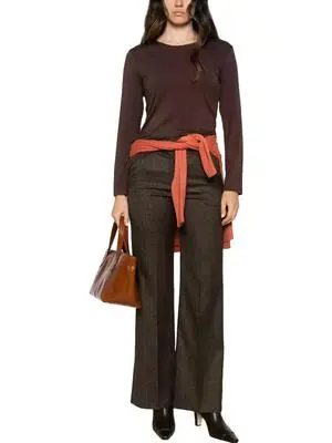 VELA SHOP Long-sleeve T-shirt - Brown