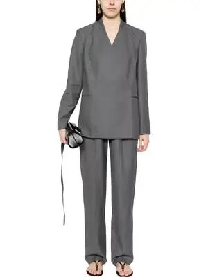 Loulou De Saison Lahari Single-breasted Blazer - Grey