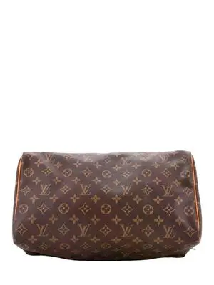 LOUIS VUITTON Speedy Handbag Monogram Canvas 35 Satchel - Brown