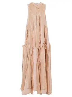 Maticevski Beseech Draped Pleated Crepe And Satin Gown - Pink