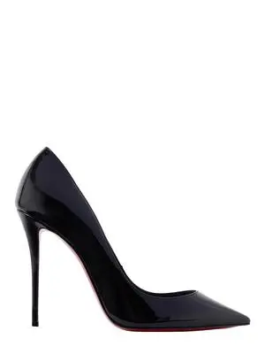 CHRISTIAN LOUBOUTIN La Pigalle 100 Patent-leather Pumps - Black