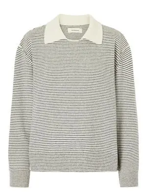 MFPEN Charming Striped Wool Polo Sweater - Multi