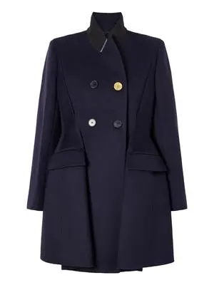 Givenchy Wool And Cashmere-blend Double-breasted Coat - Blue