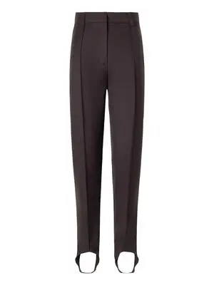 Stella McCartney Tapered Wool-flannel Stirrup Pants - Brown