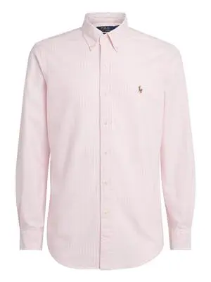 Polo Ralph Lauren Cotton Stripe Oxford Shirt - Pink