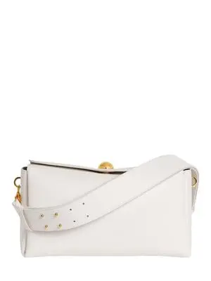 AMI Medium Leather Carousel Shoulder Bag