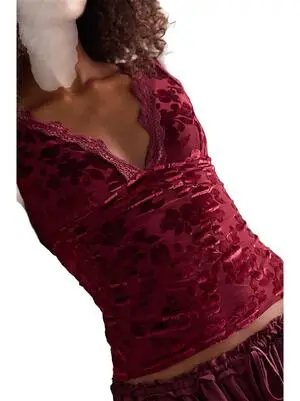 INTIMATELY Loved You First Cami By Intimately At Free People In Black Combo Cabernet Combo
