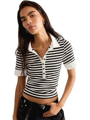 We The Free Margo Polo At - Ivory Combo