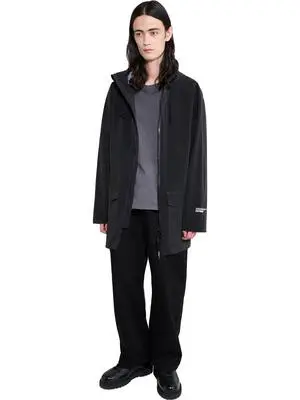 Stutterheim Stockholm Patch Raincoat Black