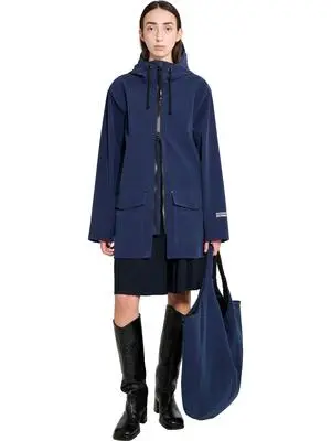 Stutterheim Stockholm Patch Raincoat - Navy