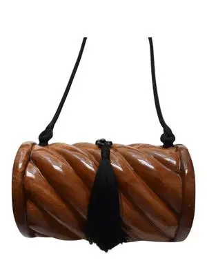 LUCIA ZOLEA Timmy Woods Ribbed Tasseled Purse - Multi