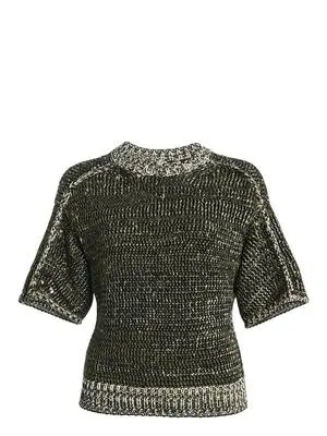 AISLING CAMPS Mouline Perfect Cotton-blend Shirt S