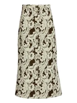 Silvia Tcherassi Atira Jacquard Midi Skirt - Multi