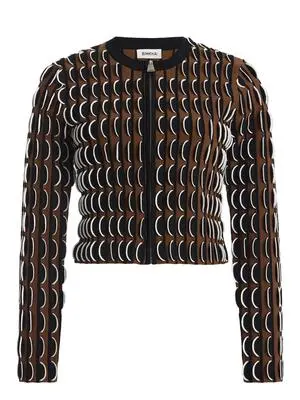 Simkhai Kylie Scalloped Compact Knit Cardigan - Multi