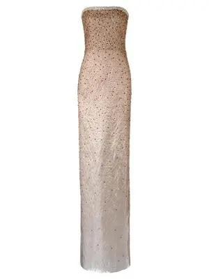 LA FUORI Sylvan Mystical Meadow Embellished Maxi Dress - Multi