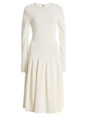 TOTEME Sculpted Knit Mini Dress - White