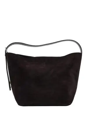 TOTEME Medium Belted Suede Tote - Brown