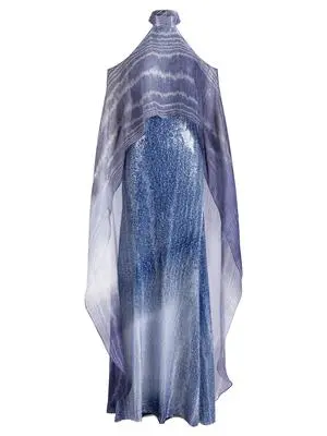 Silvia Tcherassi Serenela Silk-blend Halter Maxi Dress - Multi