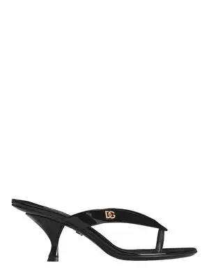 Dolce & Gabbana Sandalo - Sandals And Wedges Leather 37.5 Black